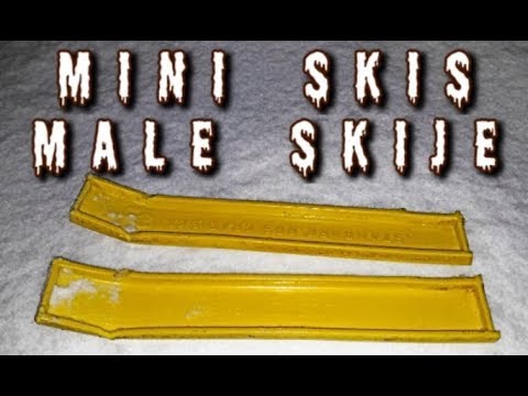 DIY MINI SKIS - HOW TO MAKE MINI SKIS - YouTube