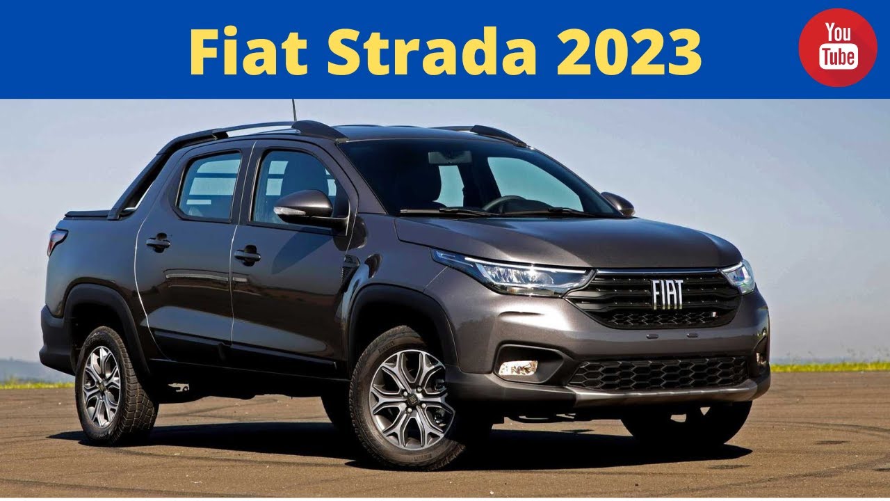 Detalhe do Fiat Strada 2023, picape que parece a Toro. - YouTube