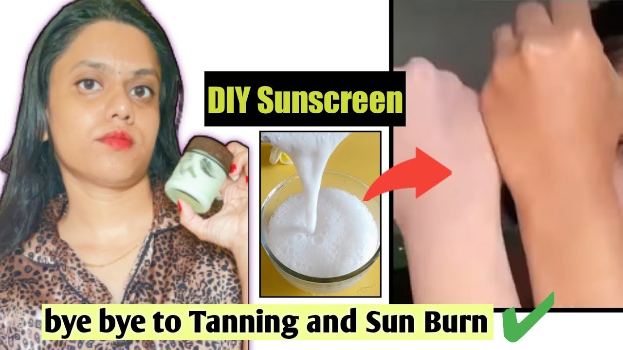 DIY SunScreen | How To Make Sunscreen at Home | summer Skin Care ...
