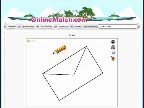 Brief Malen Nach Zahlen Online und Offline + Ausdrucken