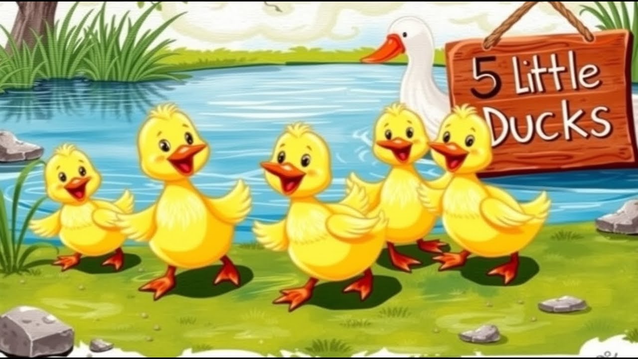 Kids Five Little Ducks Went Out to Play | Nursery Rhyme & Kids Song 🦆🎵 ...