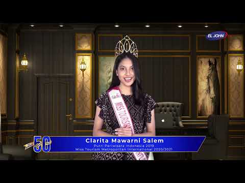 GREETING HUT EL JOHN 50TH - MAWAR SALEM Miss Tourism Metropolitan Intertanional 2020/2021