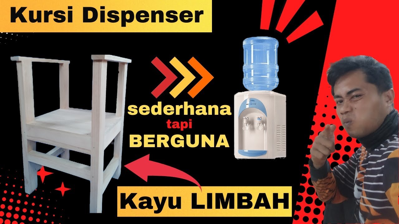 membuat kursi dispenser dari kayu limbah (skill tukang kayu pemula ...