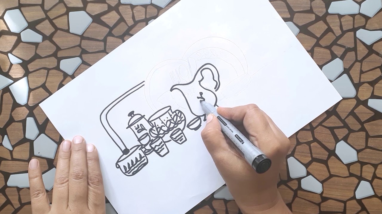 How to Draw اردو/ Urdu Alphabet "ظ" into portrait in Easy way | Art for ...