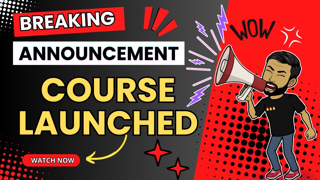 Breaking Announcement | Course Launched | Learn To Select Stocks For ...