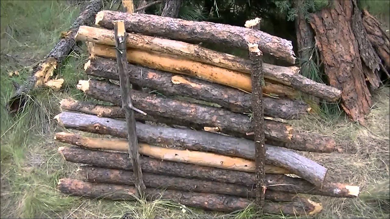 TeePee Survival Shelter - YouTube
