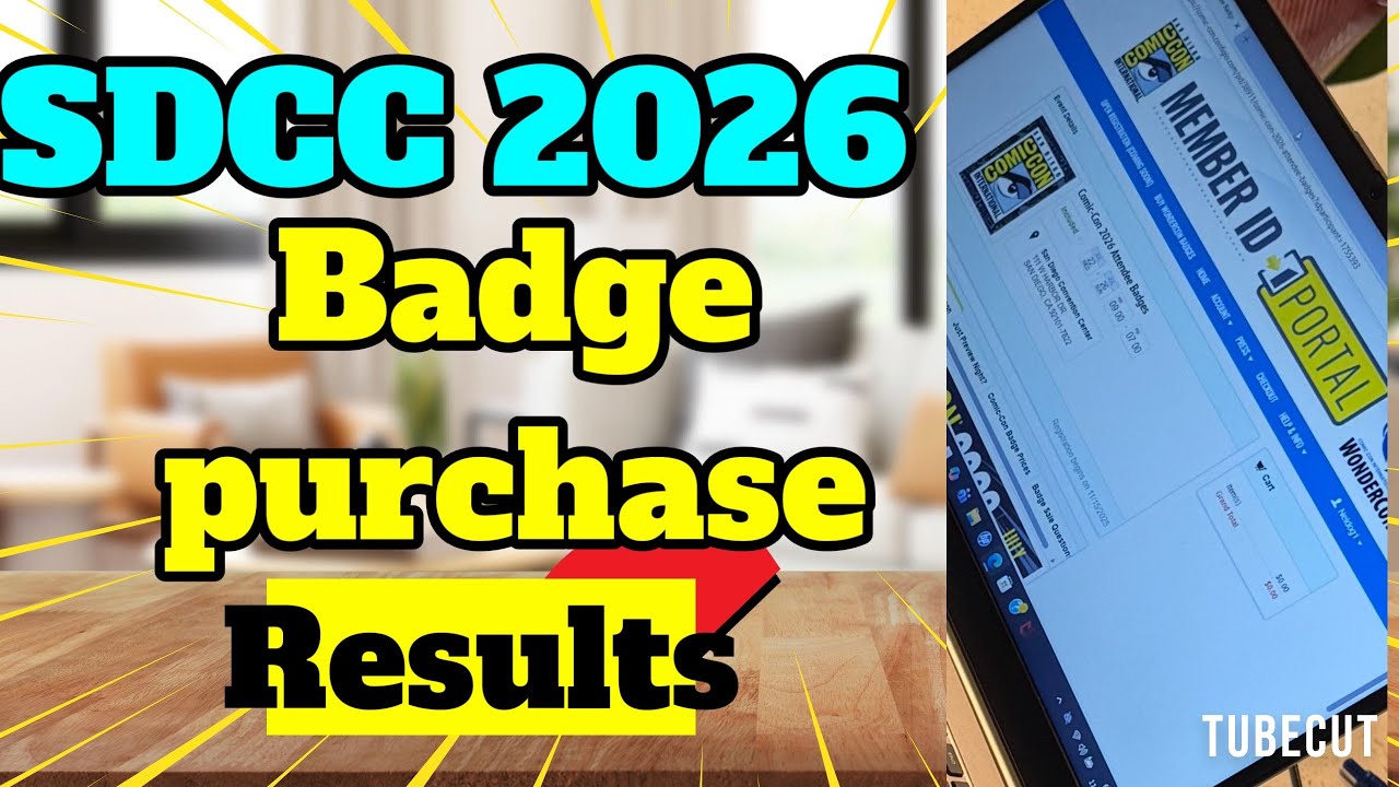SAN DIEGO COMIC CON Badge purchase results for 2026 SDCC. Let’s talk ...