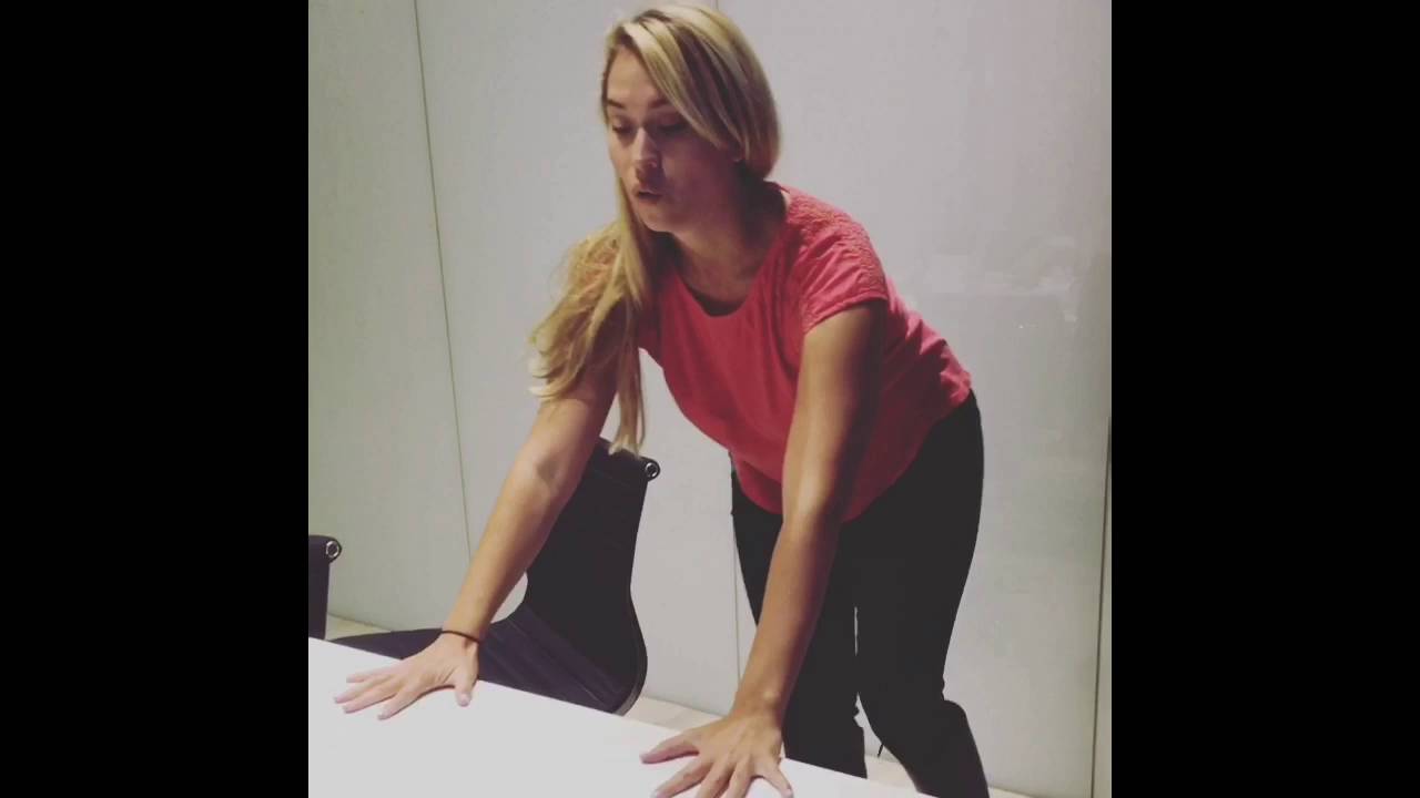 30 Second Desk Yoga - YouTube