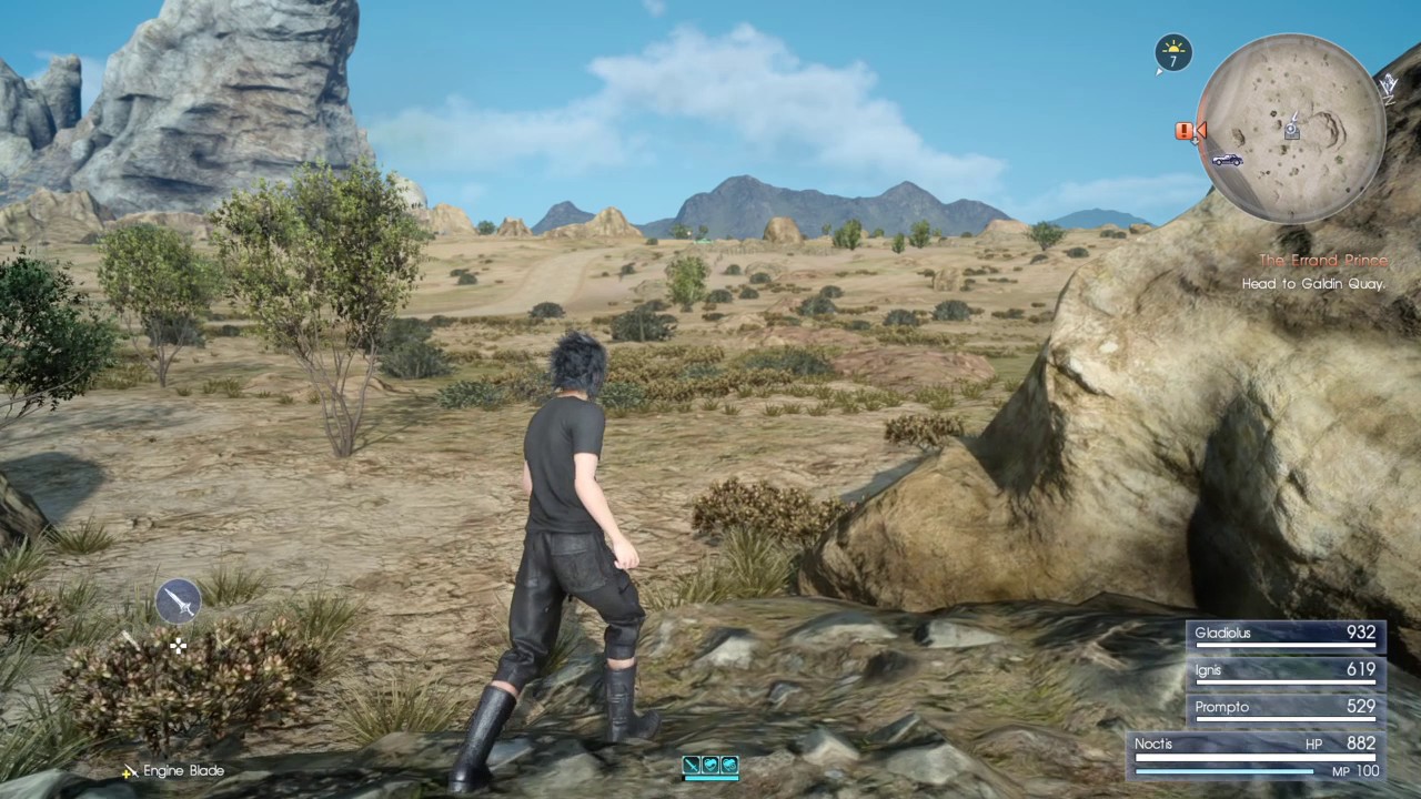 FINAL FANTASY XV Chp1: Exploring Leide 3/Dualhorn Herd - YouTube