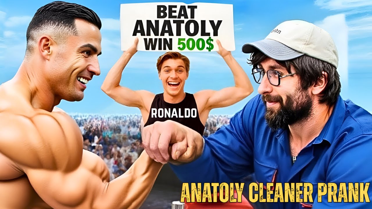 ANATOLY'S 32 KG MOP PRANK Scares & Surprises BODYBUILDERS & Here's WHY ...