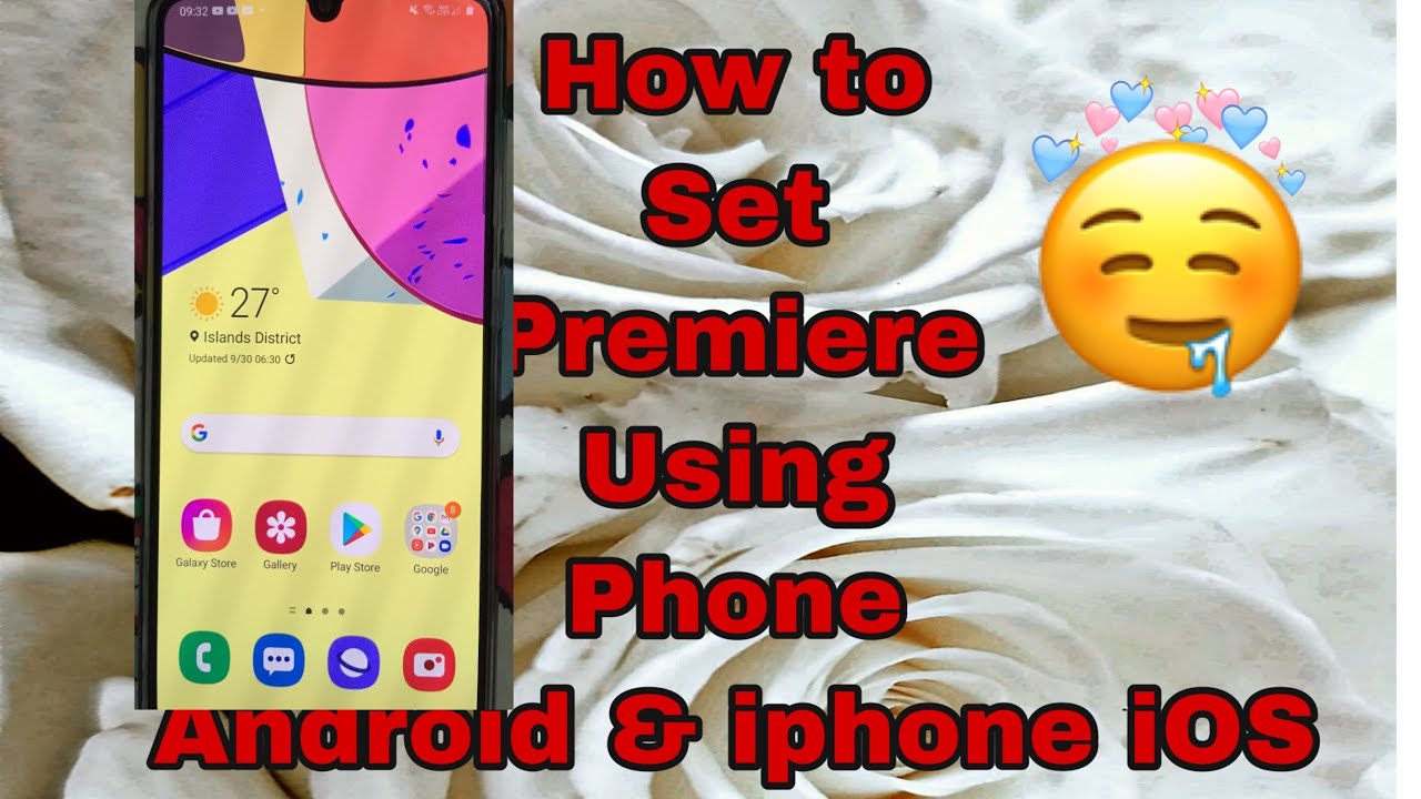 How to set a premiere using phone #android#iphone or iOS. - YouTube