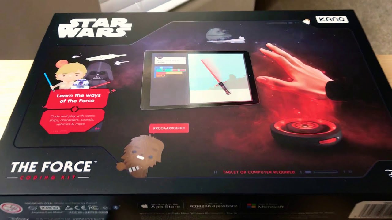 Kano Star Wars The Force Coding Kit With Motion Sensor Unboxing 11-11 ...