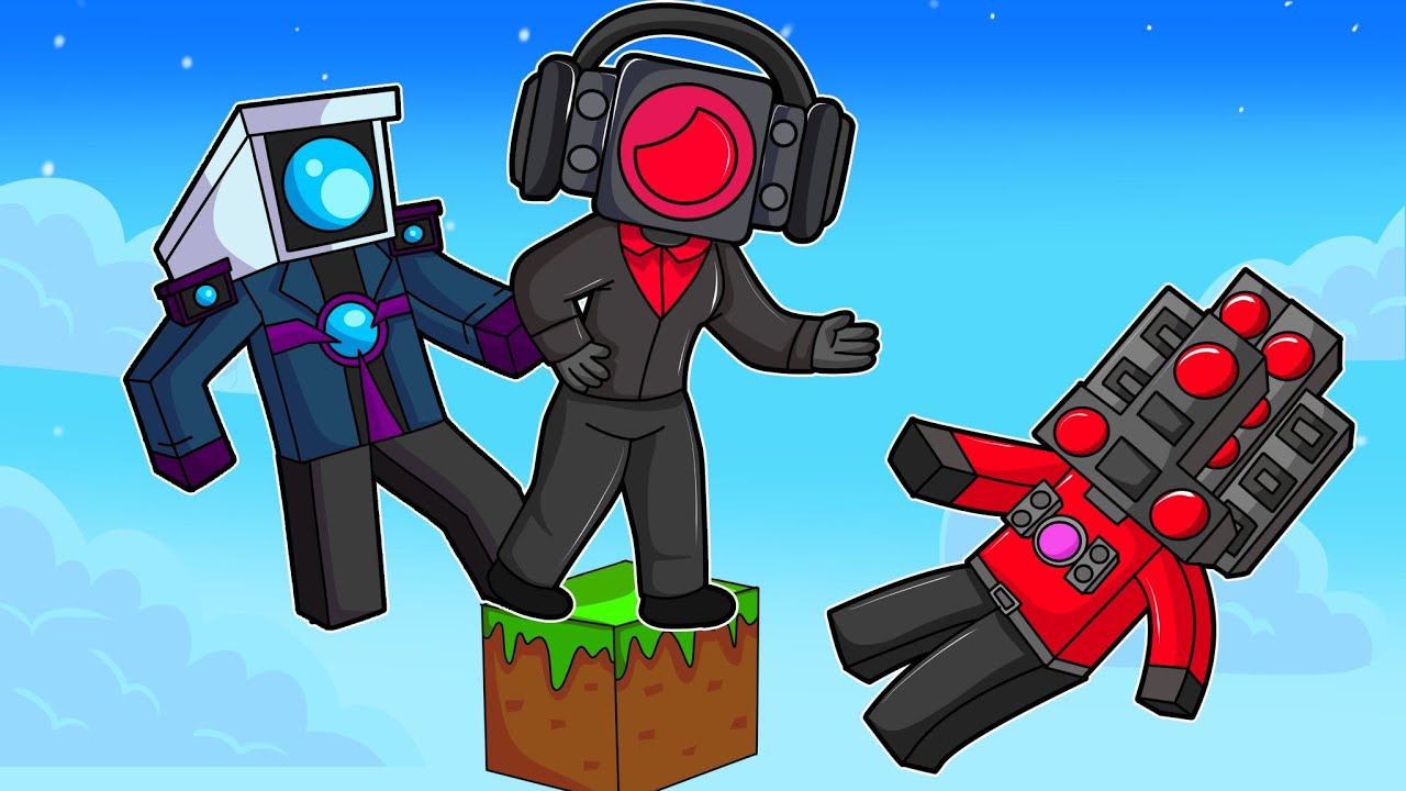 TITAN CAMERAMAN JUEGA 1 BLOQUE CON SPEAKER WOMAN 😱 ¿SOBREVIVIRAN? en ...