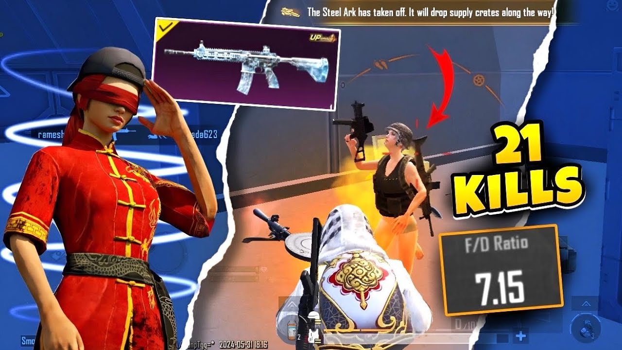 21 KILLS GAMEPLAY {7.15KD GAMEPLAY} BGMI SOLO VS SQUAD GAMEPLAY | BGMI ...