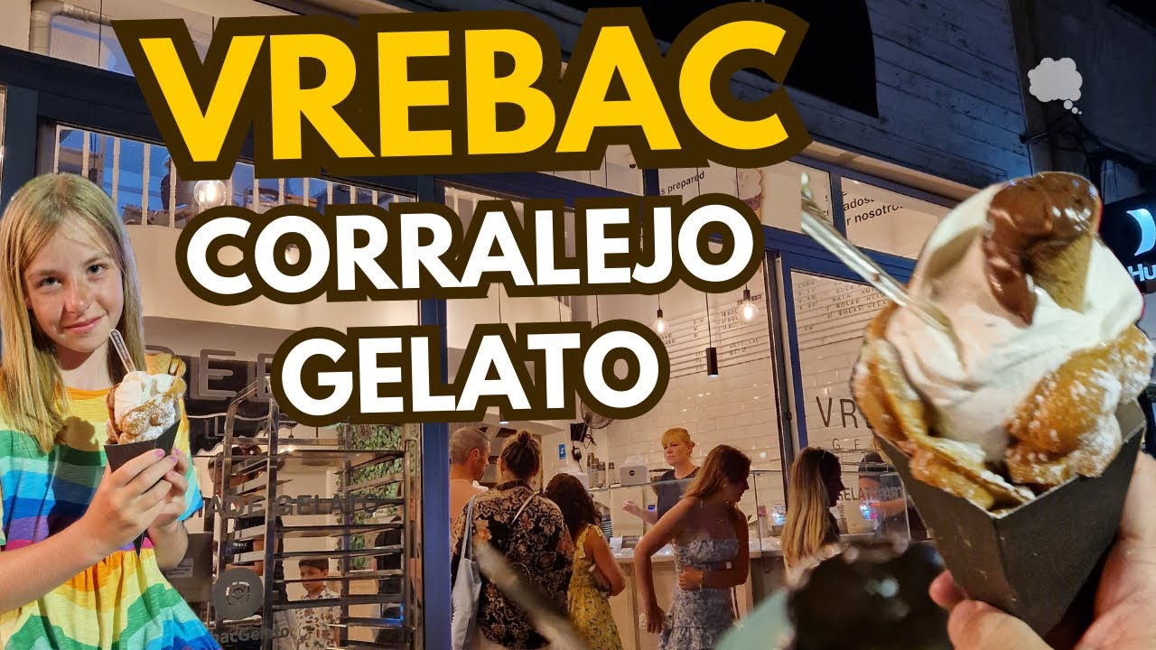 Vrebac Ice cream in Corralejo Fuerteventura - YouTube