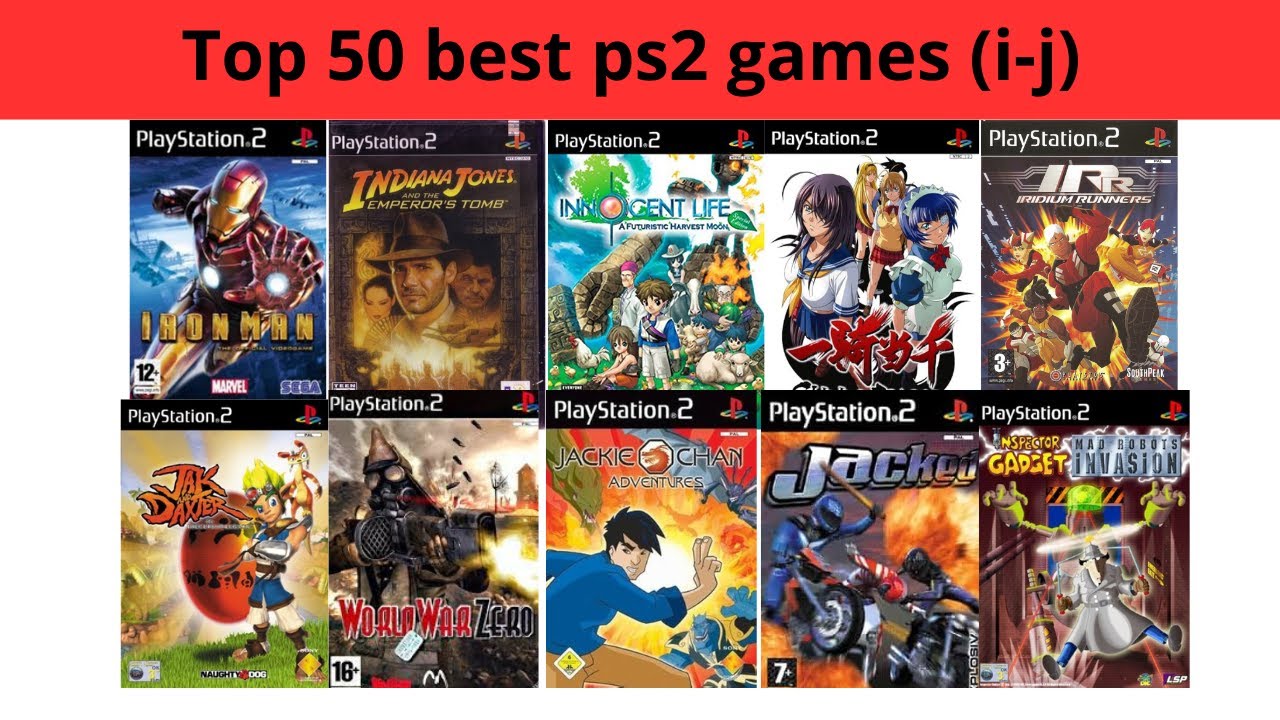 top 50 best ps2 games (i-j) - YouTube