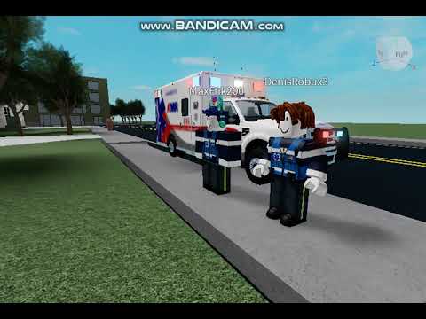 AMR AMBULANCE ROBLOX Episode 1 Woman falled down of the roof - YouTube