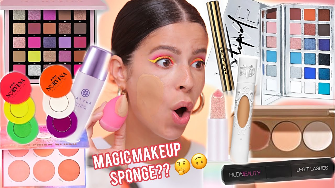 TRYING $1,000 WORTH THE NEW VIRAL MAKEUP... is it over hyped? - YouTube
