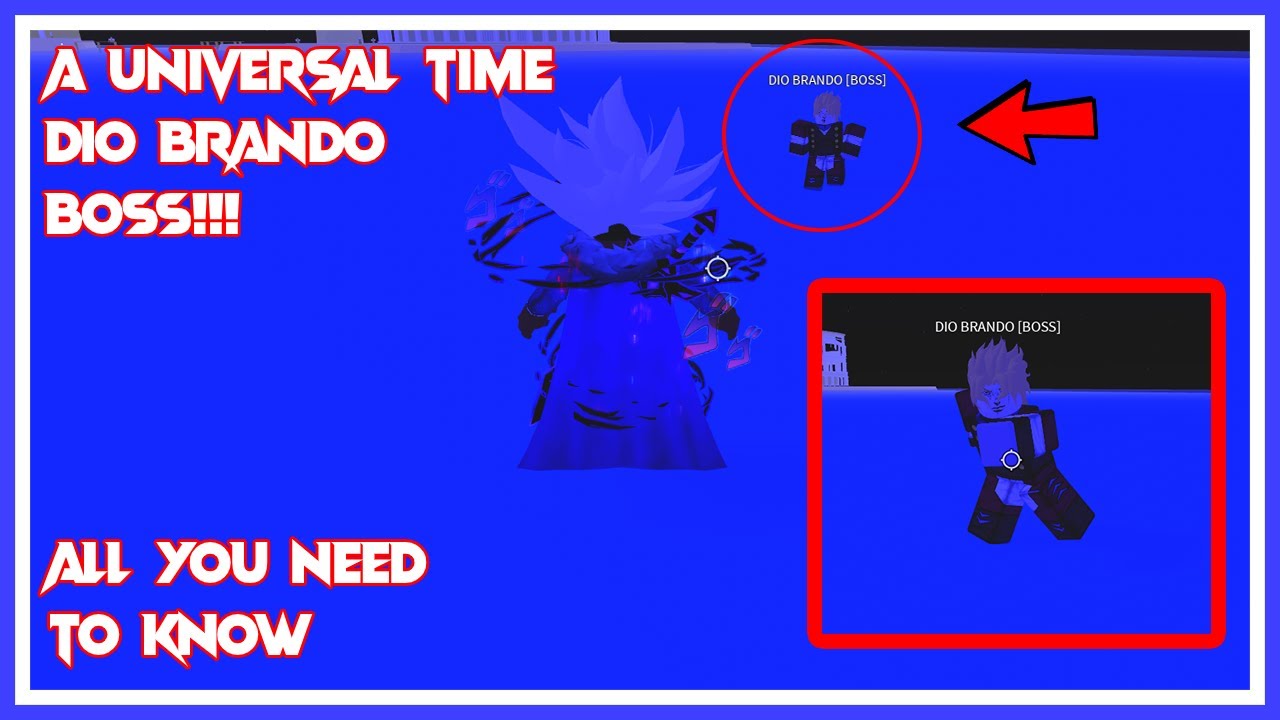 Roblox A Universal Time: Brand New Boss Dio Brando Part 1!!! - YouTube