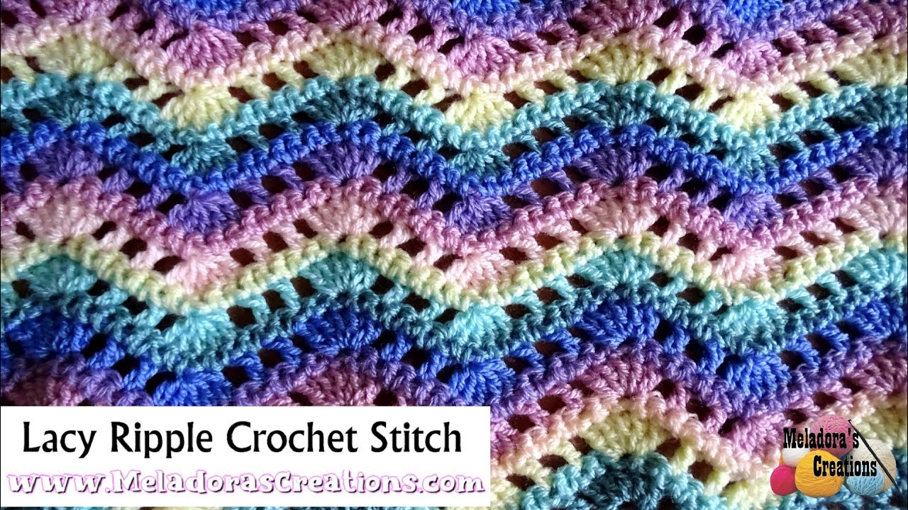 Master The Lovely Lacy Ripple Crochet Stitch (right Handed) - Step By ...