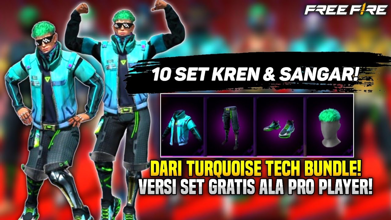10 KOMBINASI SET FF KREN DAN SANGAR🔥 DARI BUNDLE TURQUOISE TECH TERBARU ...