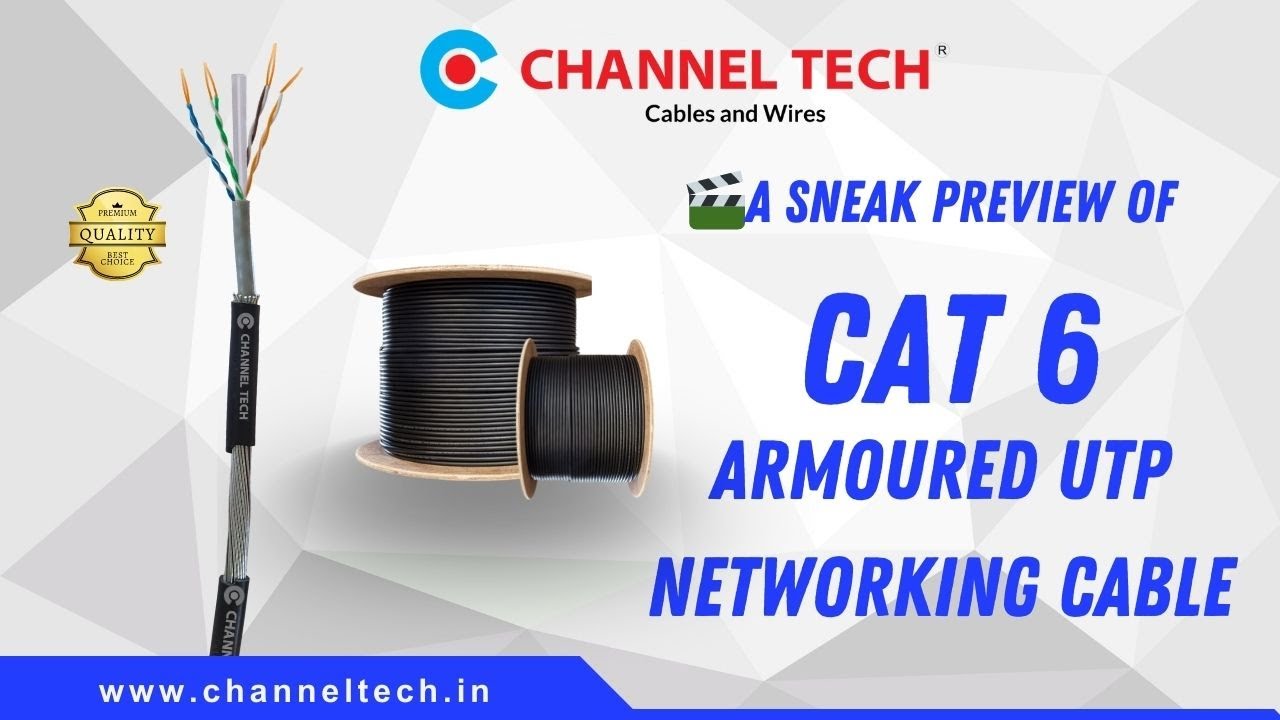 Sneak Preview of CAT6 Armouring | Armoured Cables | Channeltech Cables - YouTube
