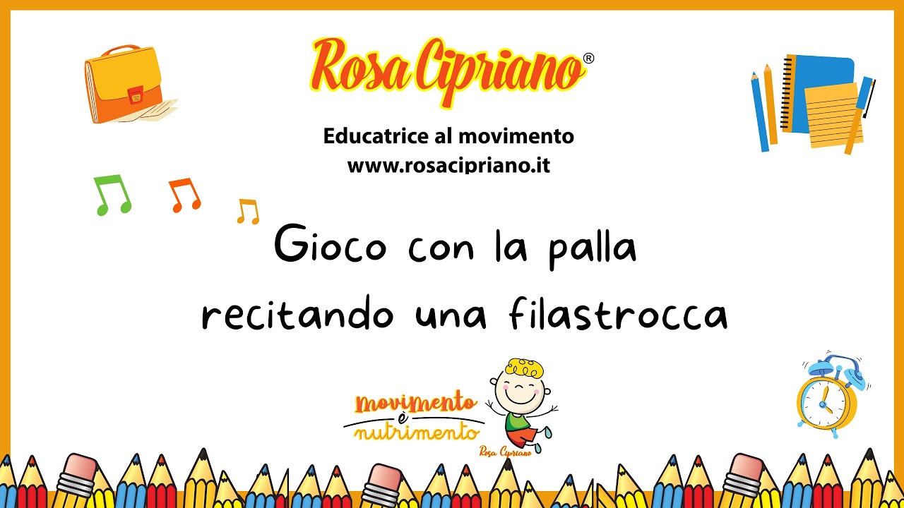 Gioco con la palla recitando una filastrocca - YouTube