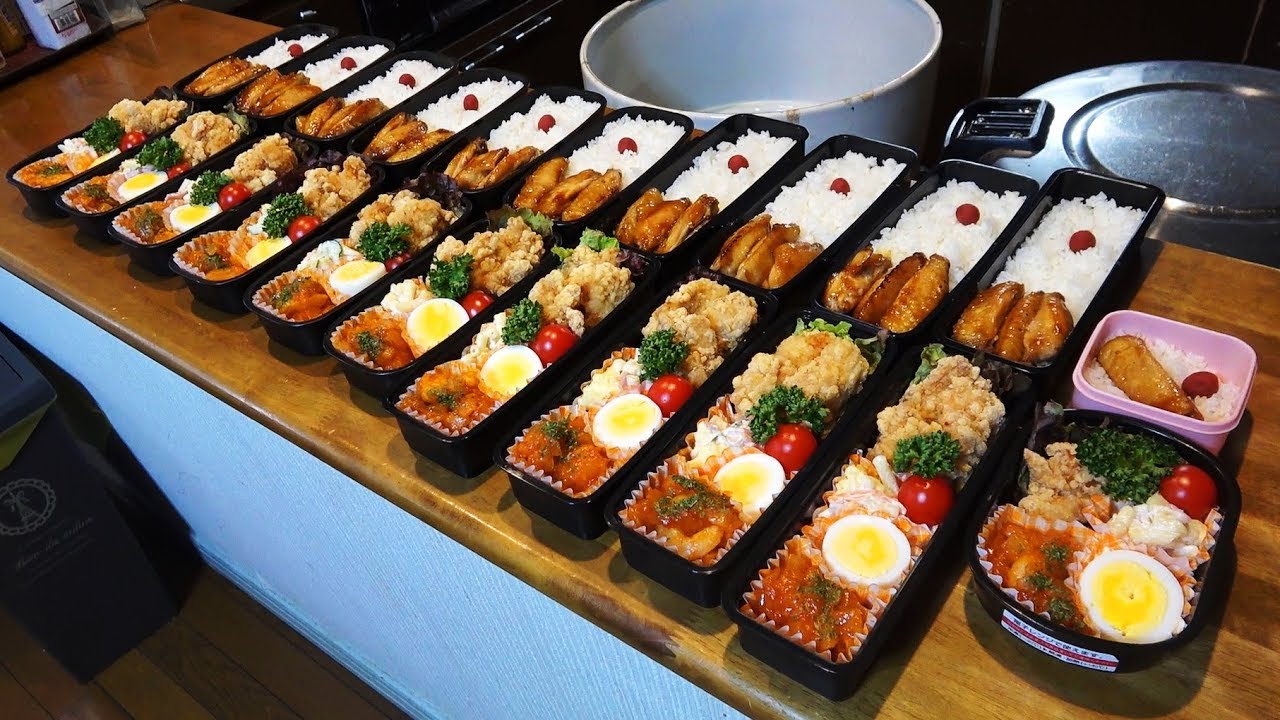 【骨付きヤキトリ弁当】弁当をたくさん作るぞ！その366【BENTO】 [ Yakitori with bone lunch box ...