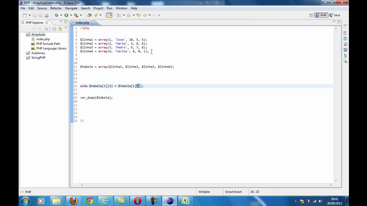 Video Aula Array Php Youtube 7086