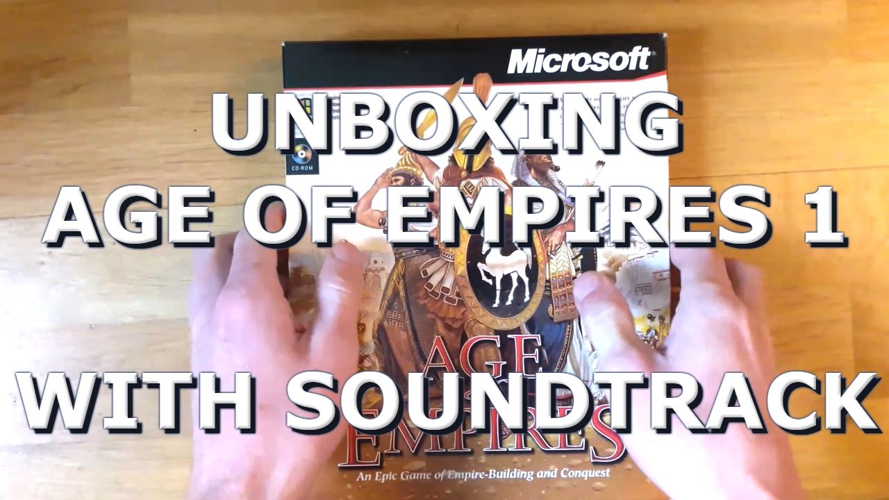 Age of Empires 1 (PC Big box) Unboxing - YouTube