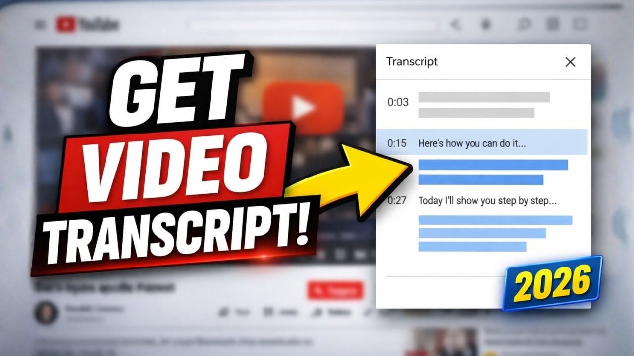 How to Get a Transcript of Any YouTube Video (Step-by-Step 2026 Guide ...