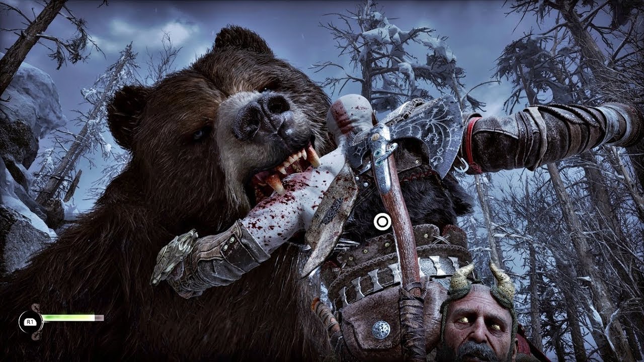 GOD OF WAR RAGNAROK - "Bjorn" Giant Bear Boss Fight | 4K 60FPS - YouTube
