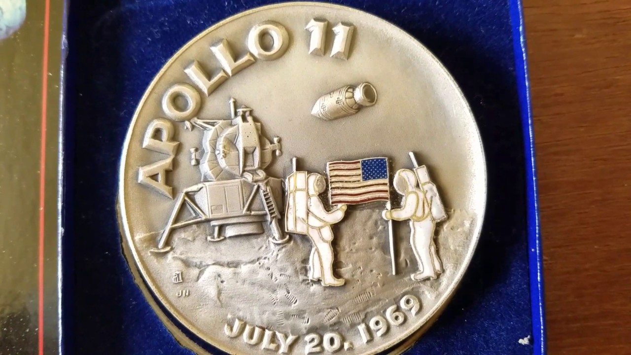 Apollo 10 & 11 coins from 1969 - YouTube