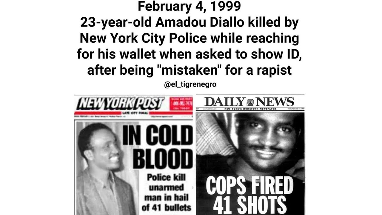 Police Fire at Amadou Diallo 41 Times!?!? - YouTube