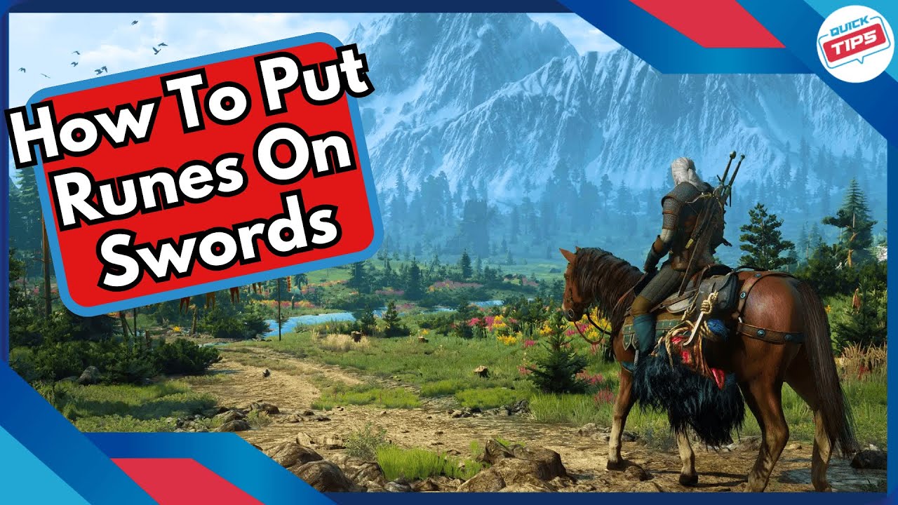 How To Put Runes On Swords in Witcher 3 - YouTube