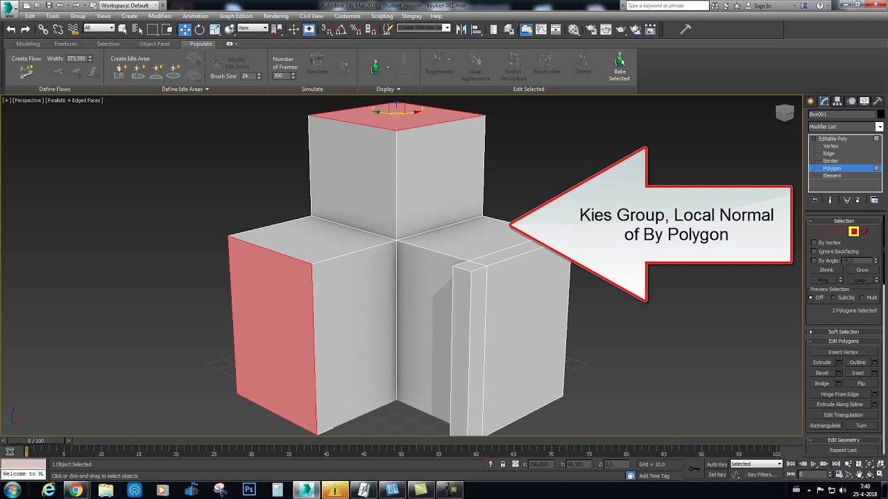 Extrude Outline Bevel Inset Bridge - YouTube