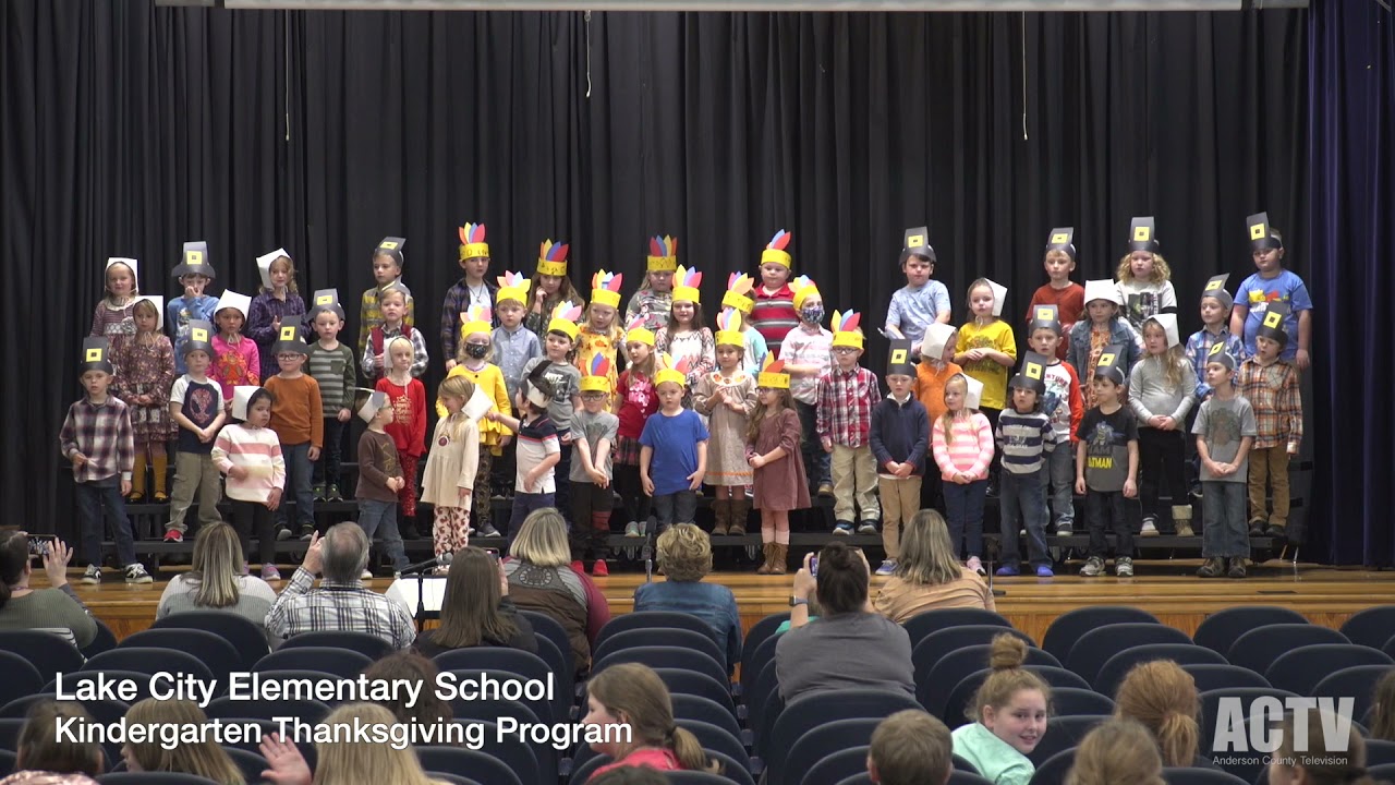 Lake City Elementary School: 2021 Kindergarten Thanksgiving Program - YouTube