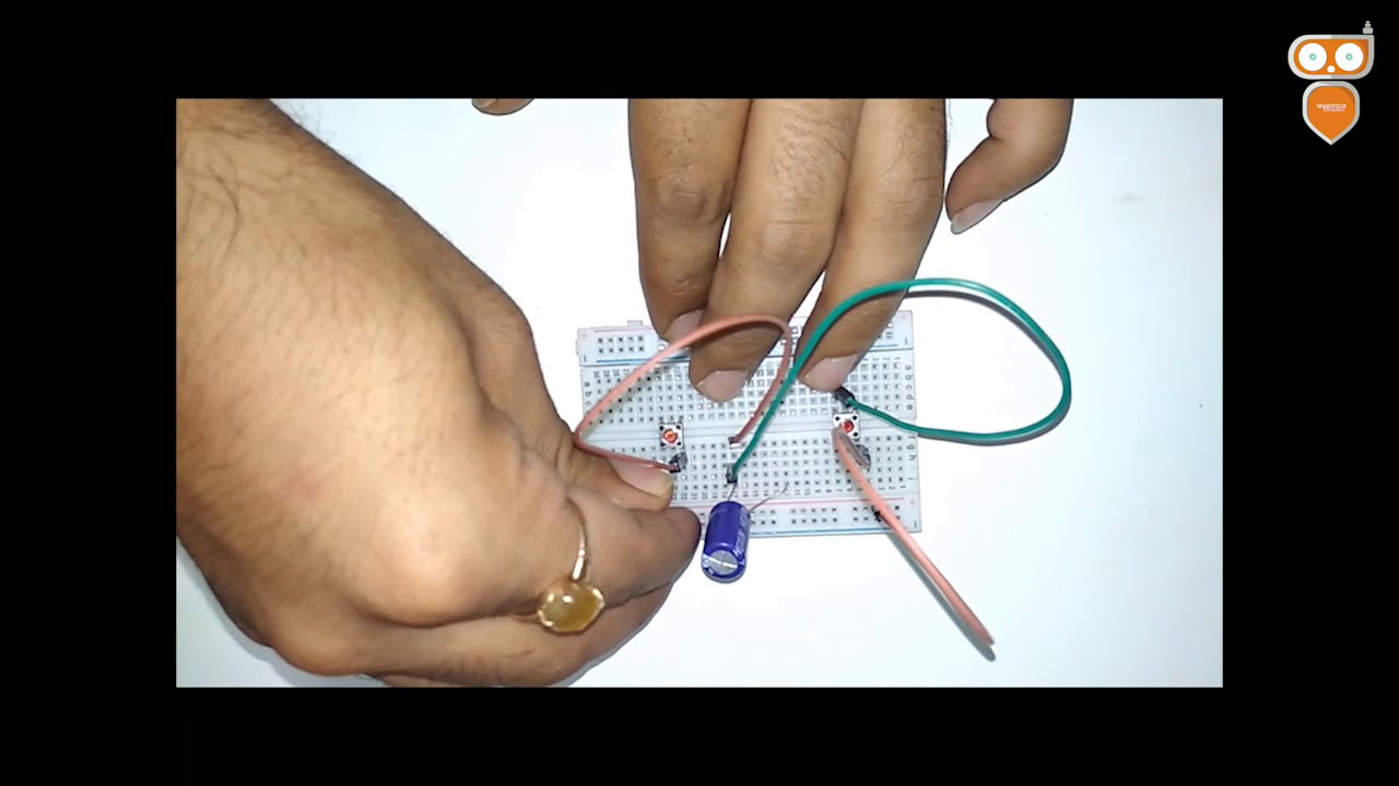 What is Capacitance and How to connect capacitor on breadboard - YouTube