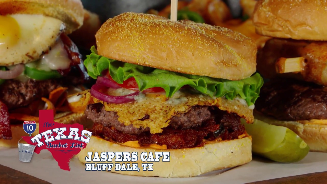 The Texas Bucket List - Jaspers Cafe in Bluff Dale - YouTube