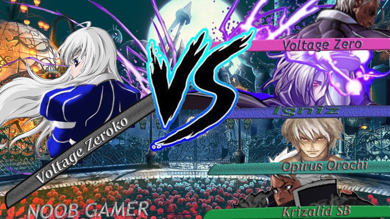 KOF MUGEN Gameplay Voltage Zeroko vs Kof Bosses - YouTube