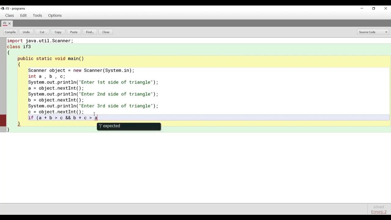 IF #3 // How to make a java program in bluej for checking that the ...