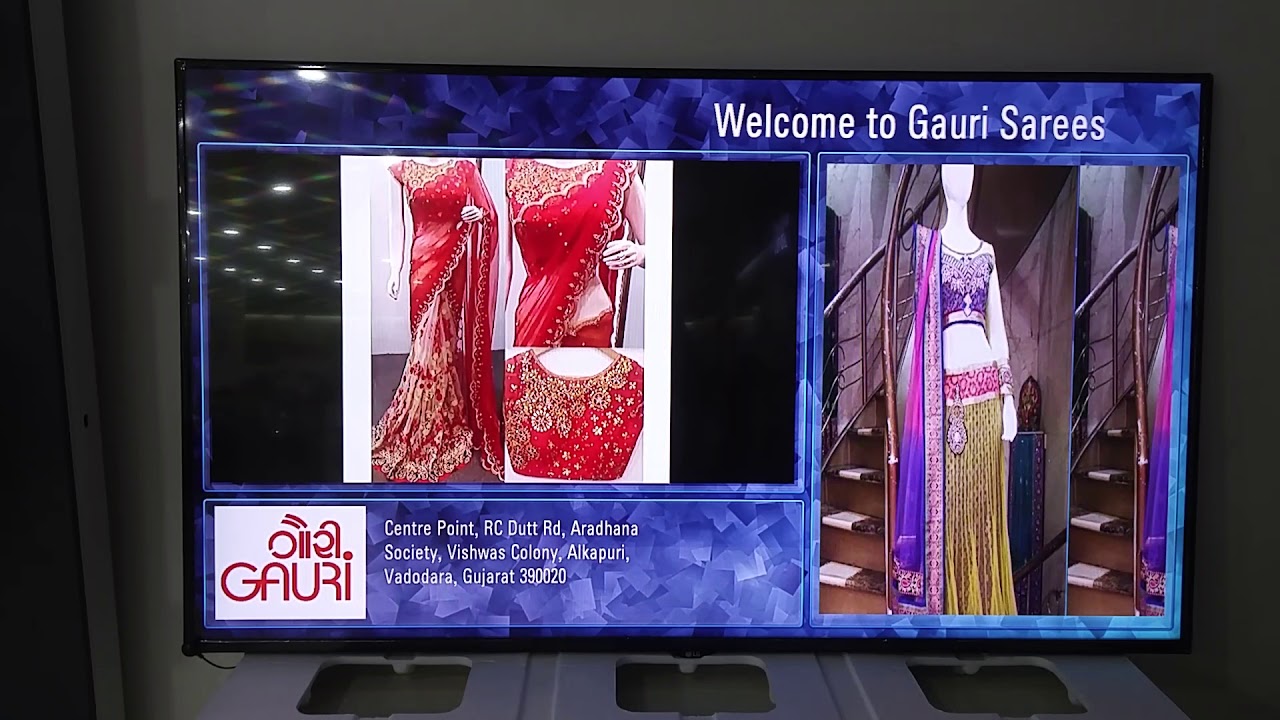Gauri Sarees | mayur electronics business solution - YouTube