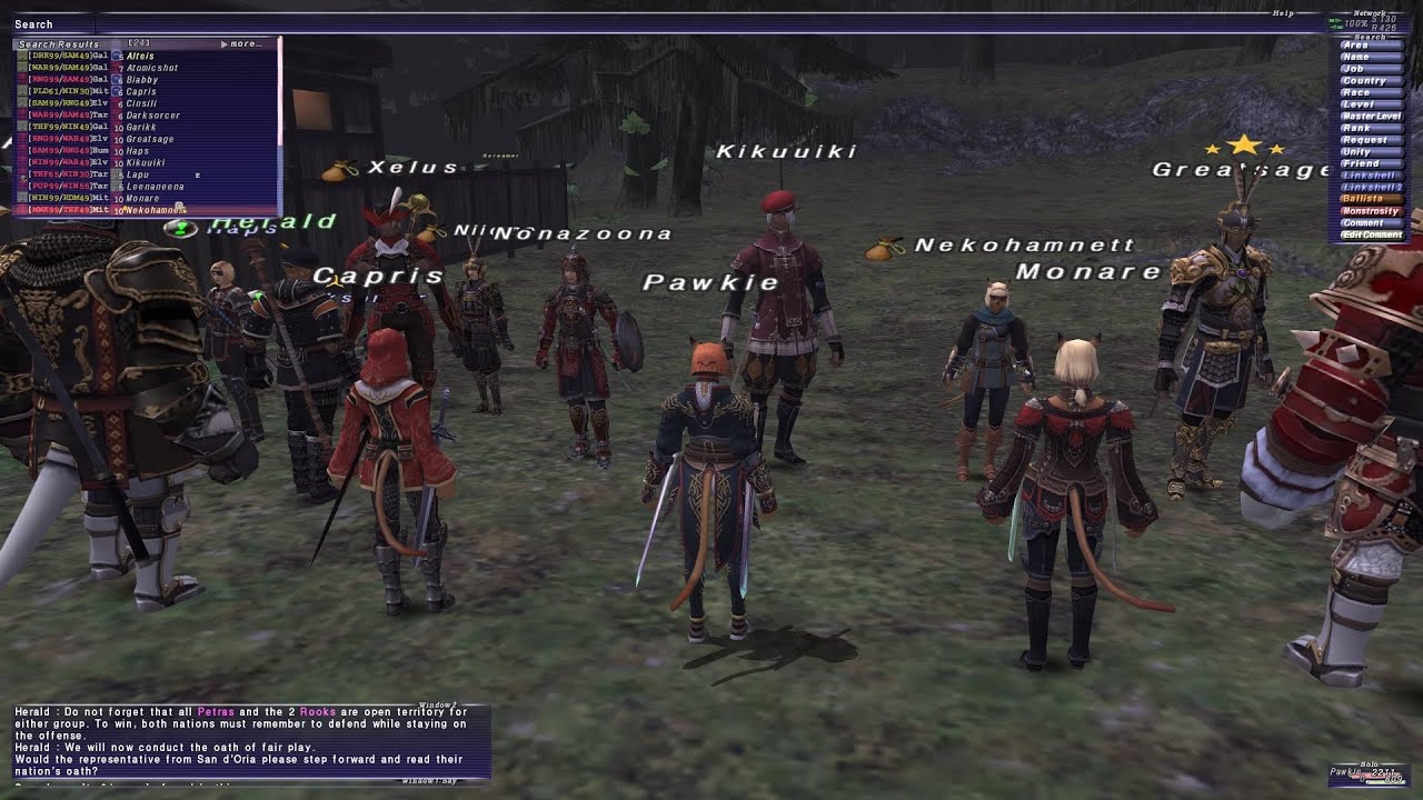 FFXI Ballista 60Cap 12v12 [RUN] (8/13/2022) - YouTube