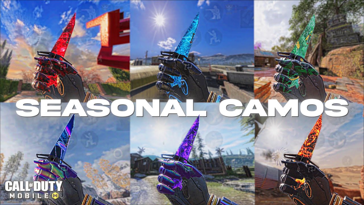 ALL SEASONAL CAMOS IN CODM - YouTube