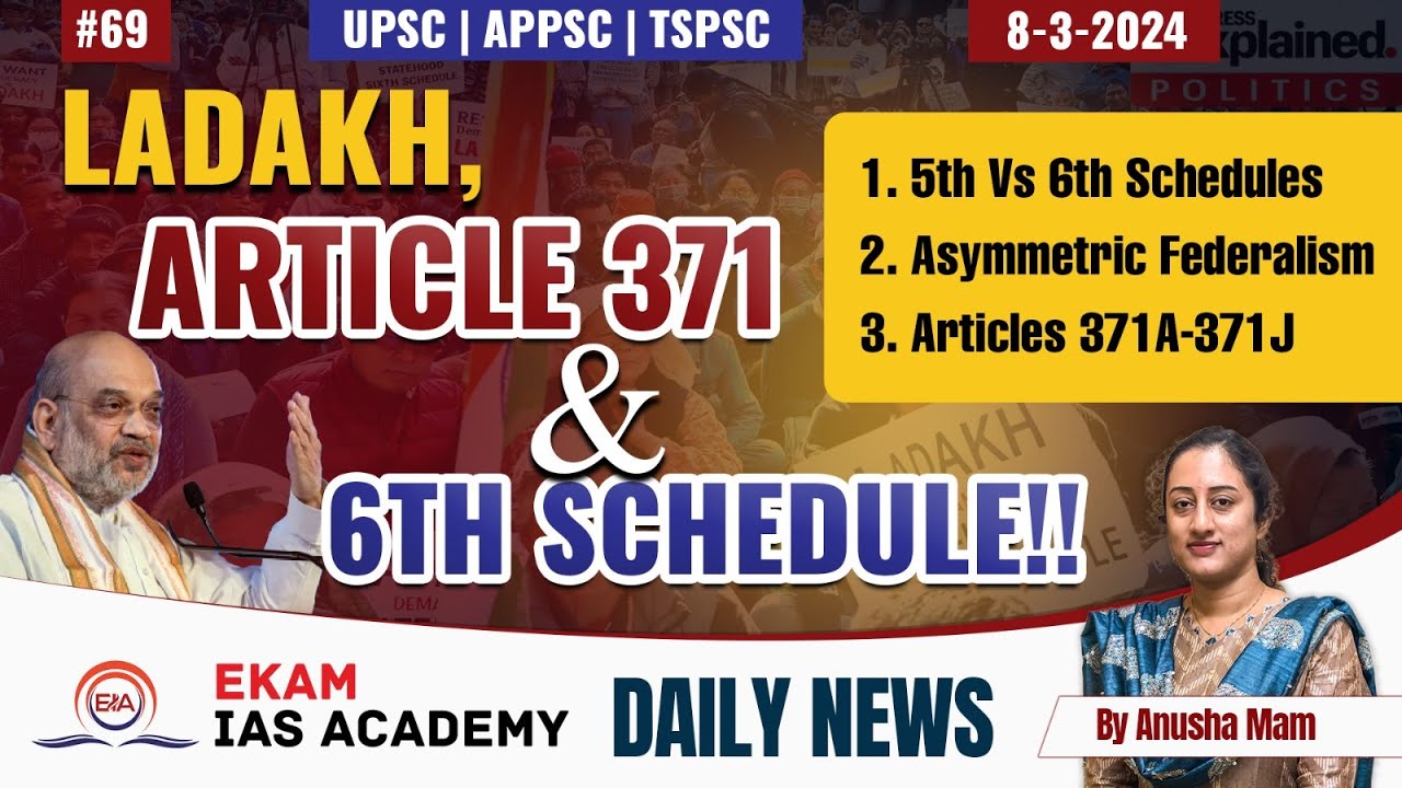 Ladakh, Article 371 and 6th Schedule!! - YouTube
