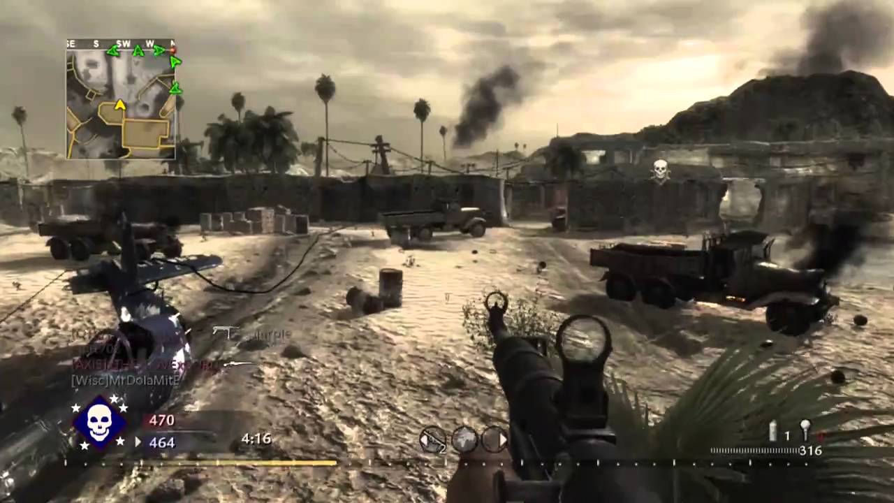 Call of Duty World at War - Duelo por equipos en Airfield - Comentario ...