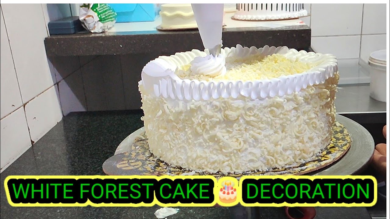 How to make White Forest Cake at home || White Forest Cake Design ☺️ | New Look White Forest ...