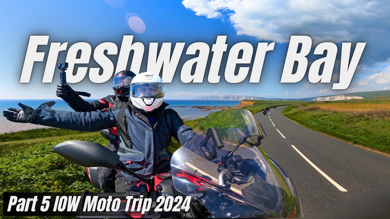 Motorcycle Adventure Through Isle Of Wight I Exploring Freshwater Bay ...