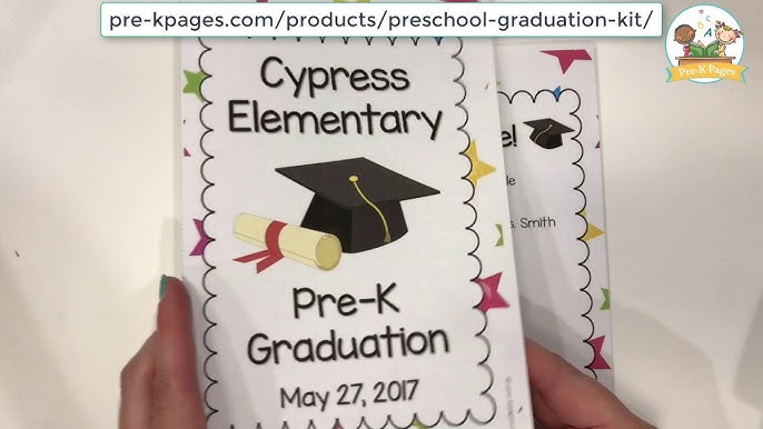 Free Printable Preschool Graduation Program Templates - Templates FREE