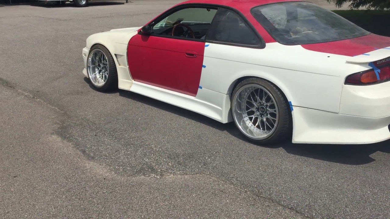 Vertex Ridge S14 240SX, getting a tan outside the shed - YouTube